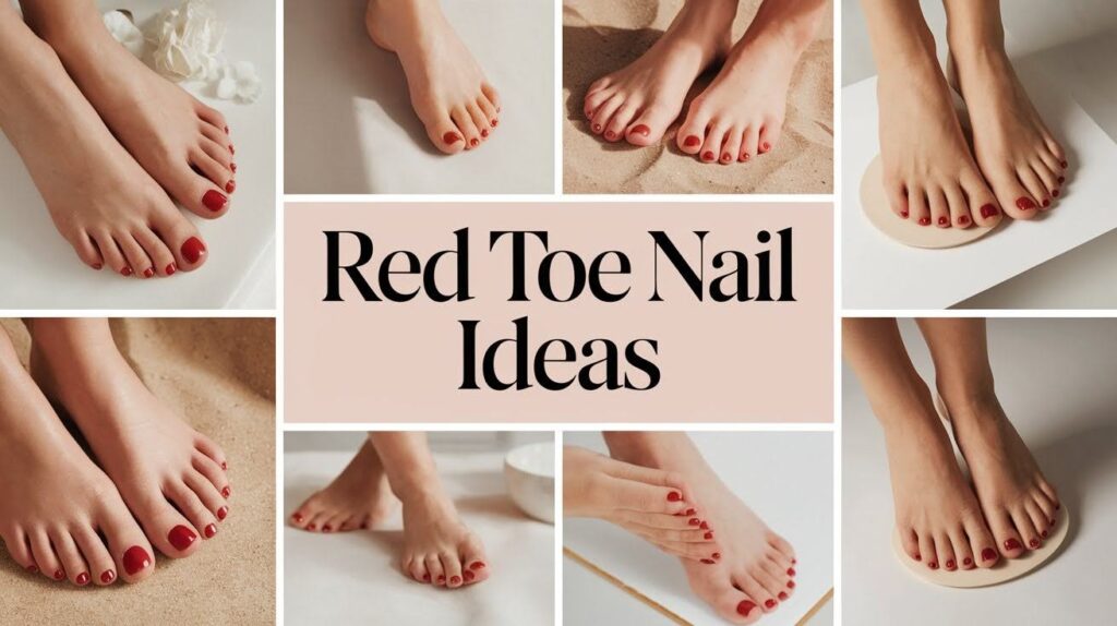 11 Classy Red Toe Nail Ideas for Every Occasion | TheBeautyFoodie