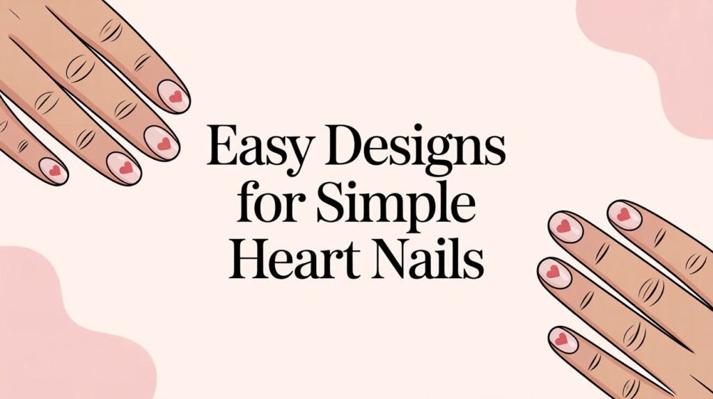 23 Easy Designs for Simple Heart Nails You’ll Love | TheBeautyFoodie