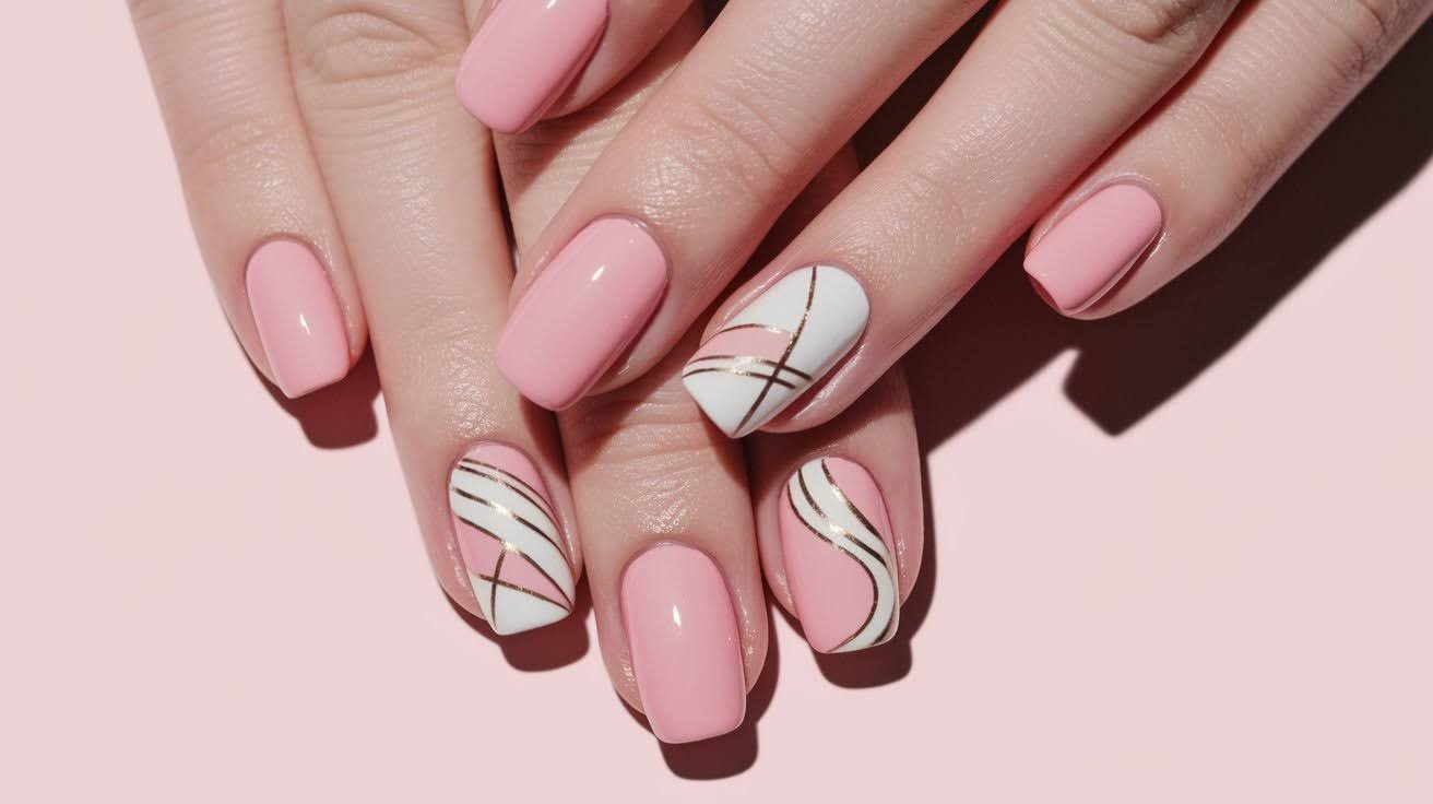25 Classy Bubble Pink Nail Designs | TheBeautyFoodie