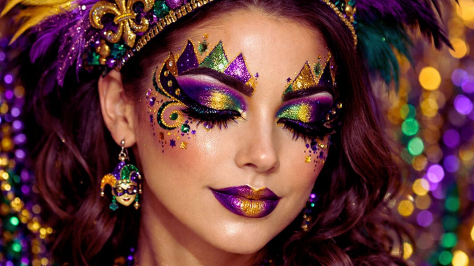 9 Bold Mardi Gras Makeup Looks You Must Try | TheBeautyFoodie